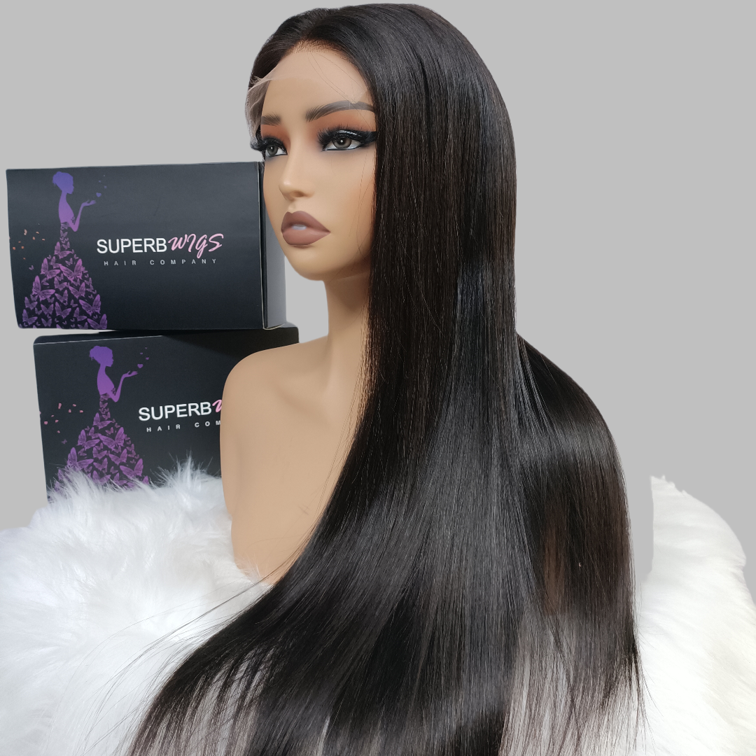 VIETNAMESE 5x5 HD Swiss Lace Pre-plucked 180%200%250% Closure Wig - St – superbwigs