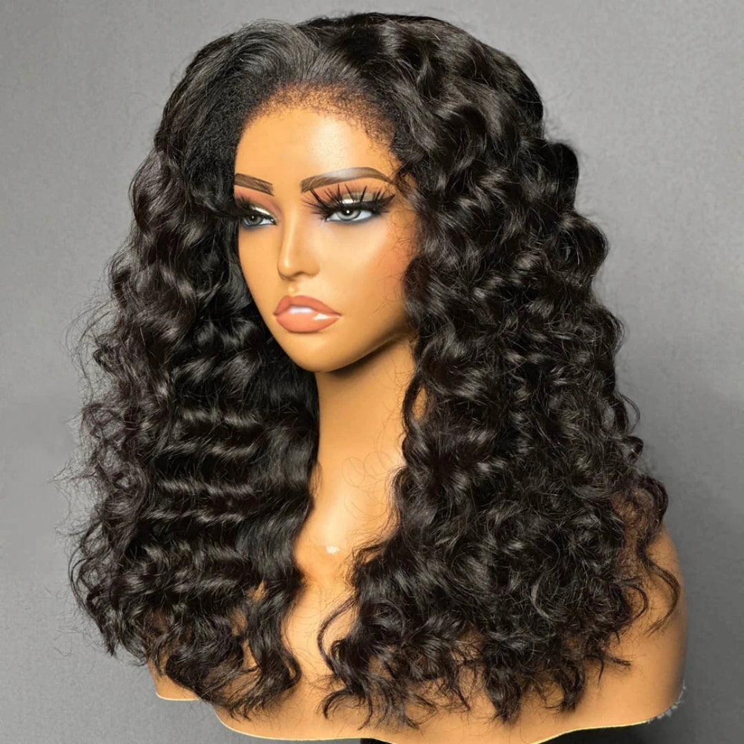 13x6 Transparent/HD Lace Kinky Edge 150%180% Wig - Bouncy Curls ...
