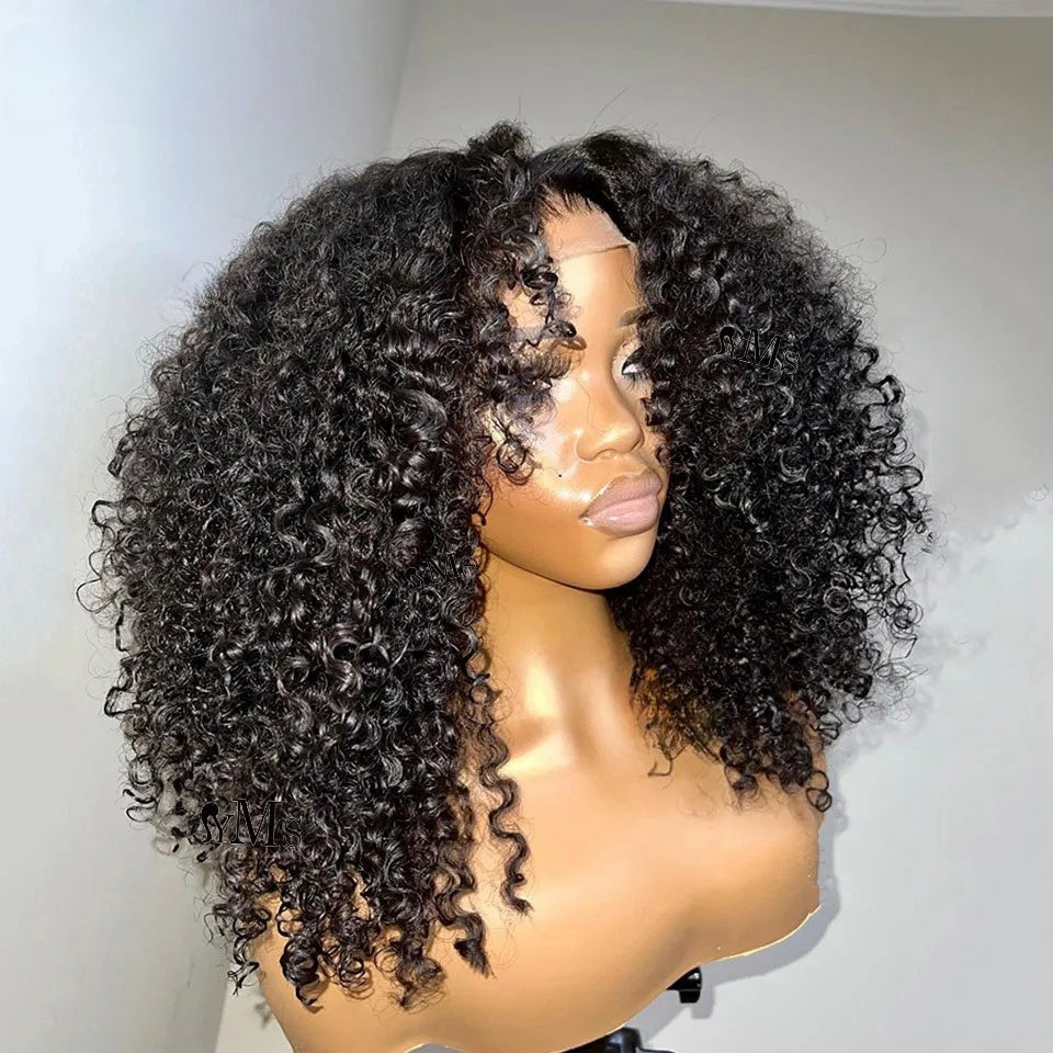 BYE~BYE~KNOTS HD SWISS LACE 5X5 CLOSURE LACE WIG - Layer Curly – superbwigs