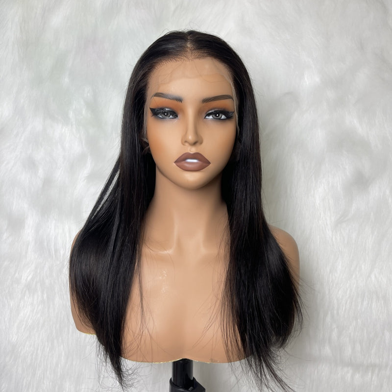 【Solo-Piece】370 HD Lace Preplucked 16inch 180% Wig - Straight – superbwigs