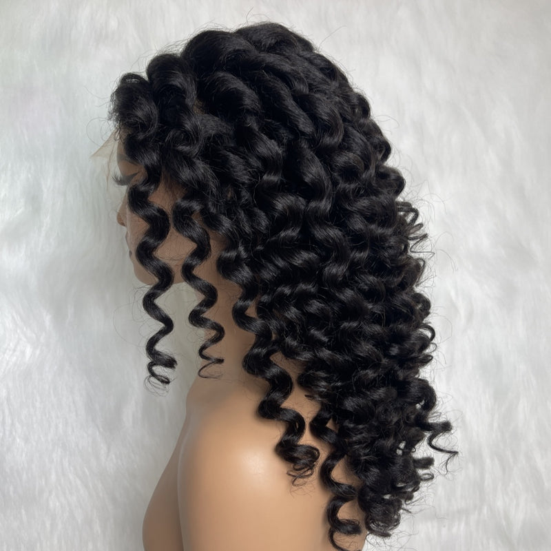 HD Lace 13x6 Fitted Cap Ear Tap Wig - Kinky Spanish Curl – superbwigs