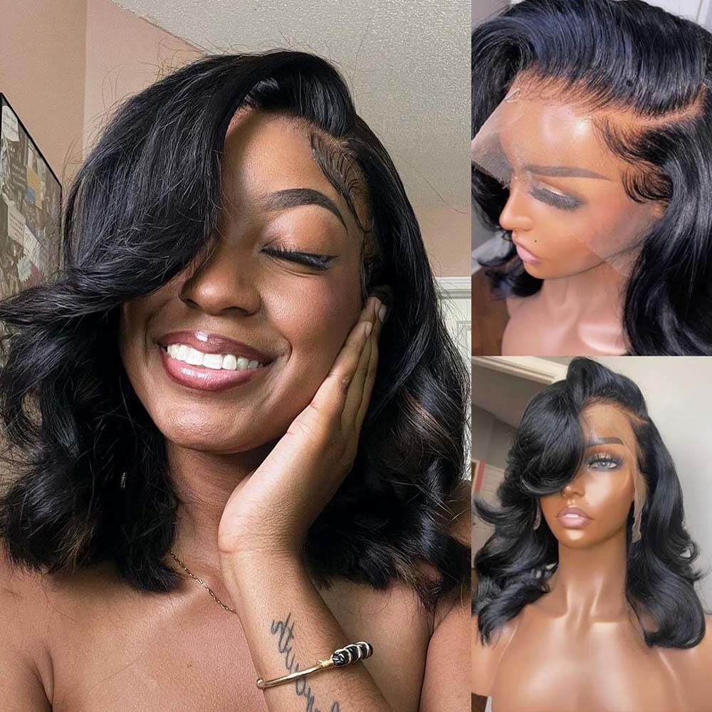 Flora Body Wave Short Bob Wig 360 Lace Front Human Hair Wigs superbwigs ...